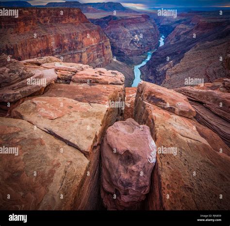 Grand Canyon From Toroweap Point The Grand Canyon Is A Steep Sided