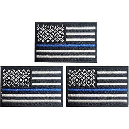 Skyhawk Tactical Us Flag Thin Blue Line Morale Embroidered