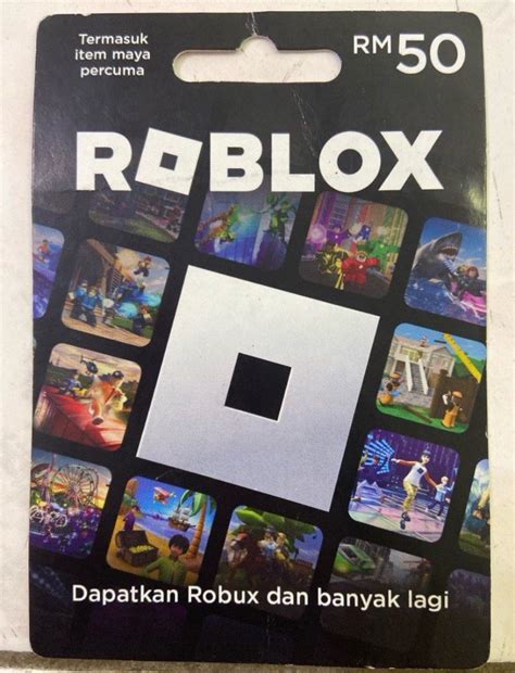 Roblox Game Card Credit Rm50 Hobbies And Toys Toys And Games On Carousell