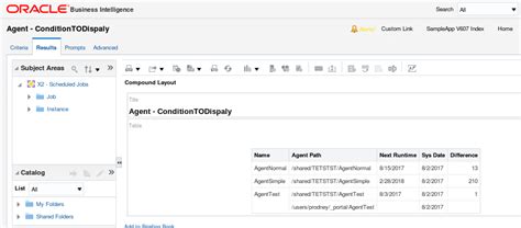 Obiee Run Obiee Agent Via Button Event Part 2