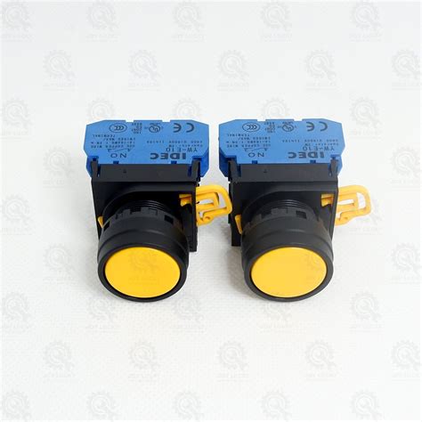 Push Button Idec Yw1b M1e10 Y 1no Shopee Thailand