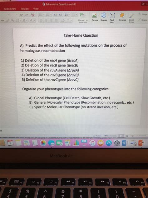Solved Predict The Effect Of The Following Mutations On The