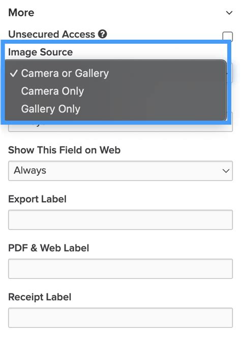 Adding A Multi Photo Field In The Legacy Builder Gocanvas Help Center