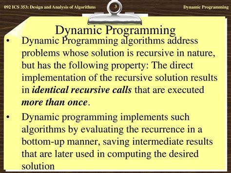 ics 353 design and analysis of algorithms ppt download