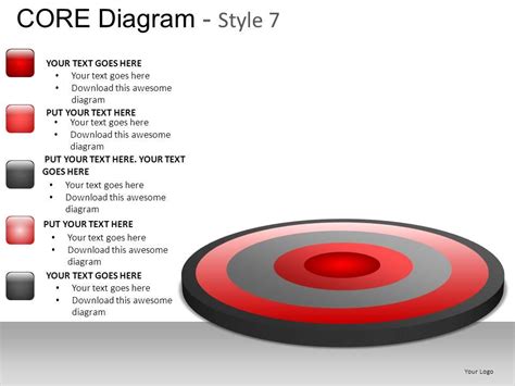Core Diagram Style 7 Powerpoint Presentation Slides Presentation PowerPoint Images Example