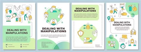 Premium Vector Deal With Emotional Manipulations Green Brochure Premium Vector Deal With Emotional Manipulations Green Brochure