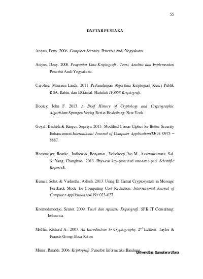 Analisis Kombinasi Algoritma One Time Pad Dan Algoritma Elgamal Dalam Pengamanan Pesan