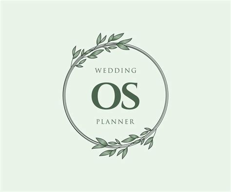 Os Initials Letter Wedding Monogram Logos Collection Hand Drawn Modern Os Initials Letter Wedding Monogram Logos Collection Hand Drawn Modern