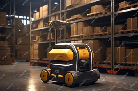 Premium Photo Autonomous Robot For Warehouse Logistics And Inven 00163 02
