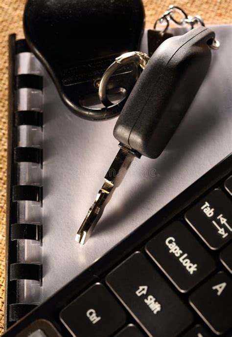 Car Key And Computer Keyboard Stock Image Image Of Auto Computer 30018973