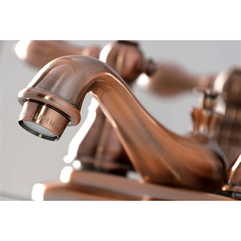 Kingston Brass American Classic Antique Copper 4 In Centerset 2 Handle