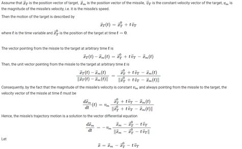 Game Physics Calculating Hit Time Of A Homing Missile And Moving