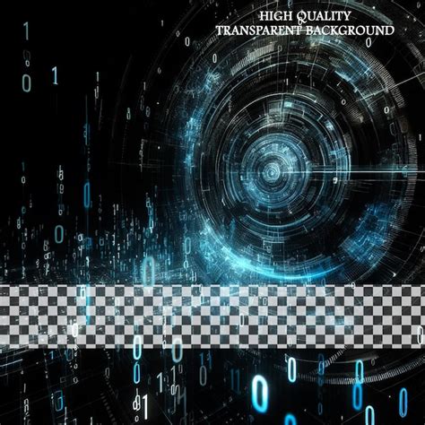 Premium Psd Abstract Futuristic Cyberspace With Binary Code On
