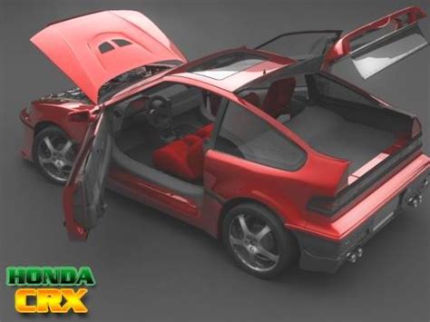 혼다 Crx 1988 1991 3d 모델 49 3ds Max Free3d