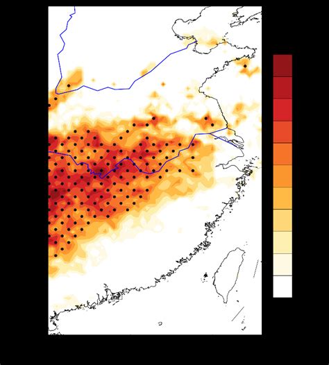 Interannual Correlation Coefficient Colored Of Regional Average Days