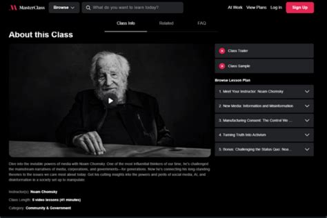 Noam Chomsky Masterclass Review Is It Worth It Course Reviewers
