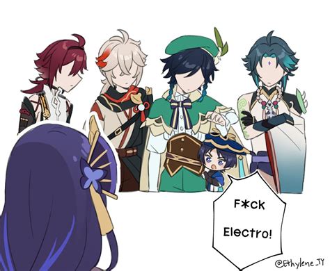 Raiden Shogun Venti Xiao Scaramouche Kaedehara Kazuha And 2 More Genshin Impact Drawn By