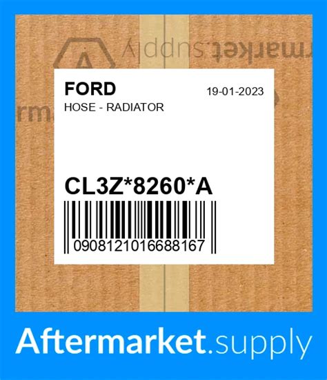 Cl3z8260a Hose Radiator Fits Ford Price 5188 To 13856