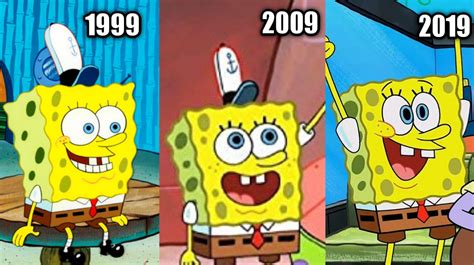 The Evolution Of Spongebob 1999 2019 This Was Made By Me Fandom