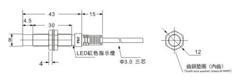 F C F C EN Series M Wires NPN PNP Proximity Sensor Short Housing Type Non Flush