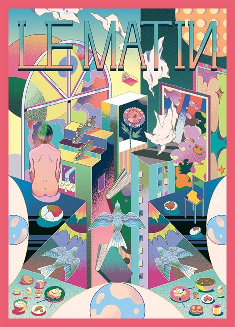 Le Matin By 솔지solji 노트폴리오 일러스트레이션 팝 일러스트레이션 히피 아트