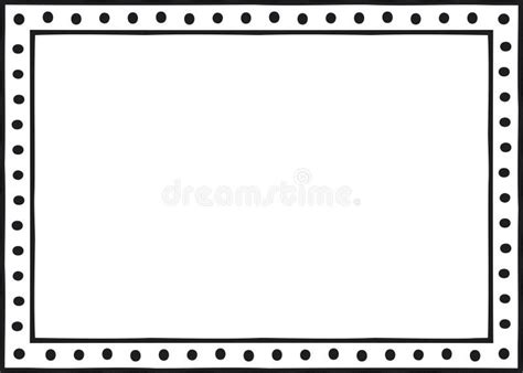 Rectangular Border With Small Dots Inside A Line Stock Illustration Illustration Of Divider