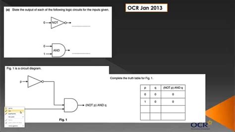 Ocr Gcse Computing Binary Logic Circuits Topic 3 Old Course Youtube