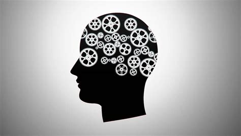Silhouette Of A Thinking Person For Use In Presentations Manuals Design Etc Stock Footage