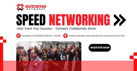 Speed Networking Night Fbc Event Extreme Networks