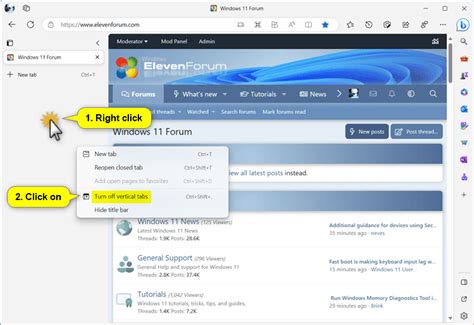 Enable Or Disable Vertical Tabs In Microsoft Edge Windows 11 Forum