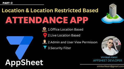 How To Make Location-Based with Area Restricted Attendance App Using Appsheet - YouTube
