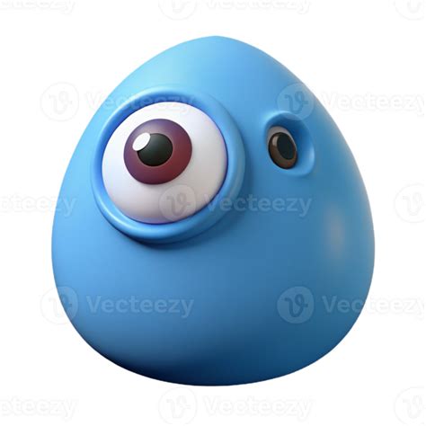 Sought After Futuristic Circular Blob Character With A Single Eye Clean Lines Scalable Flat