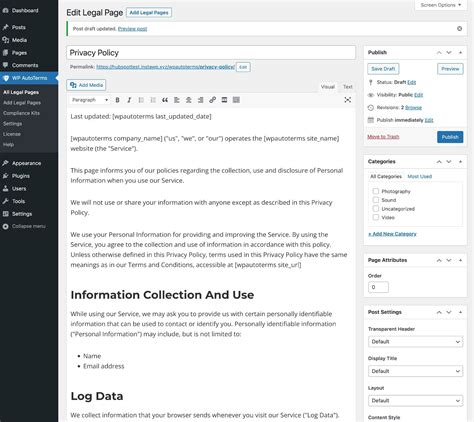 Adding A Privacy Policy To Your WordPress Site Step By Step Guide