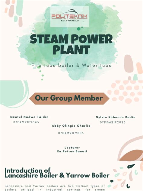 Slide Presentation Group Izza Abby Sylzia Pdf Boiler Steam