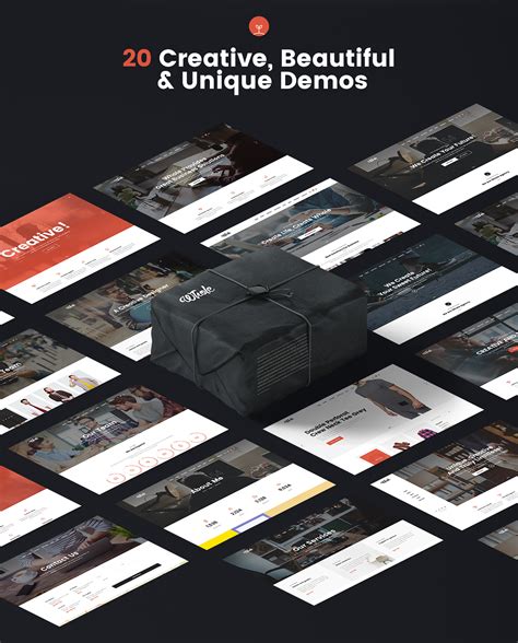 whole creative multi purpose wordpress theme on behance