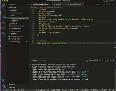 GitHub Briggoh Professional README Generator A Simple Application That Allows A User To