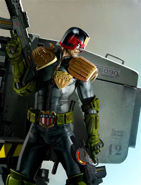 Judge Dredd Guns By Ryanbrown Colour On Deviantart