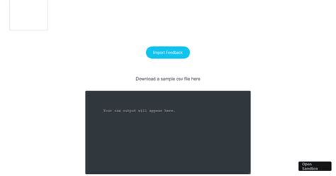 Simple Js Importer Codesandbox