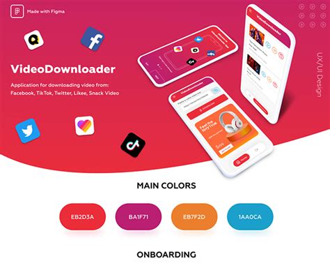 Video Downloader Application On Behance