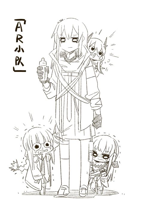 M4a1 M16a1 M4 Sopmod Ii And St Ar 15 Girls Frontline Drawn By Su