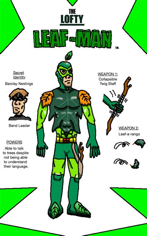 Character Sheet Leaf Man By Clinteast On Deviantart