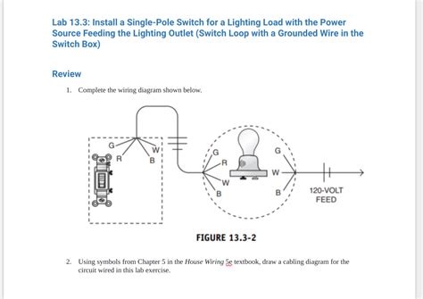 Lab Install A Single Pole Switch For A Lighting Chegg Com