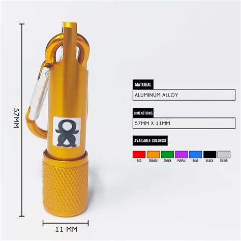 Led Flashlight Keychain Printsko