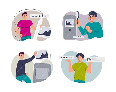 Premium Vector Set Men Are Designers Of Mobile Applications And Websites Ui Ux Designer