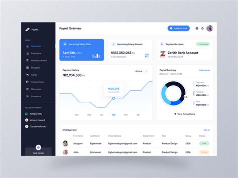 a payroll management system by abayomi egbemode on dribbble