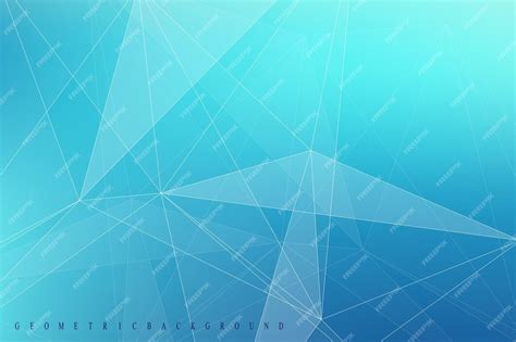 Premium Vector Geometric Graphic Background Molecule And