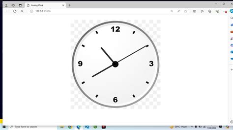 Created An Analog Clock With Html Css And Javascript Muhammad Raheem Posted On The Topic
