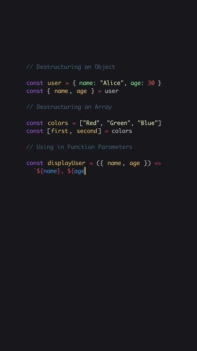 Js Example Destructuring Youtube
