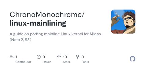 github chronomonochrome linux mainlining a guide on porting mainline