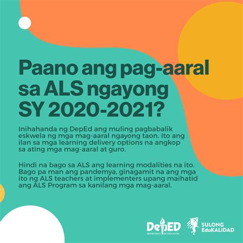 Alternative Learning System Als Department Of Education